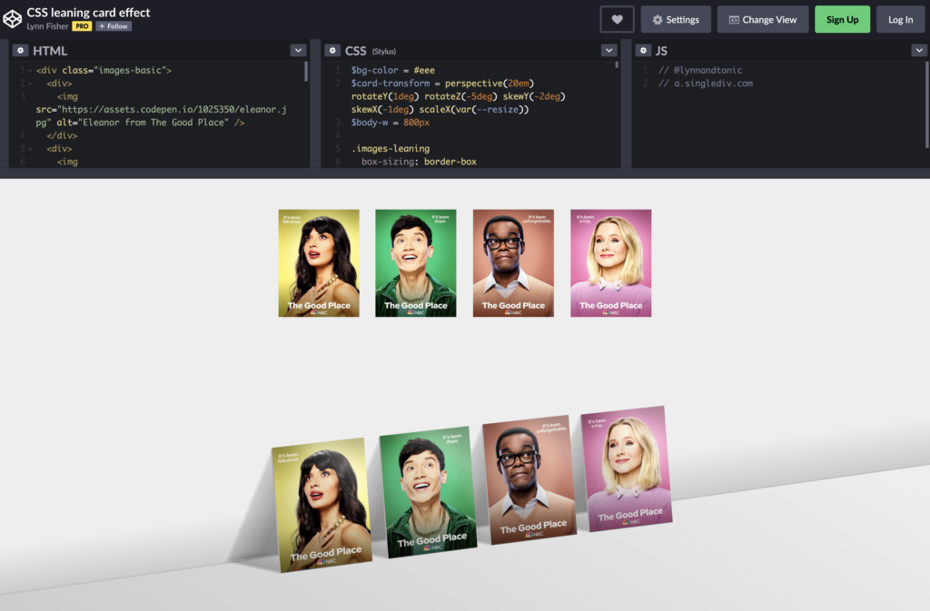 LEANING CARD EFFECT – Clement MONDARY