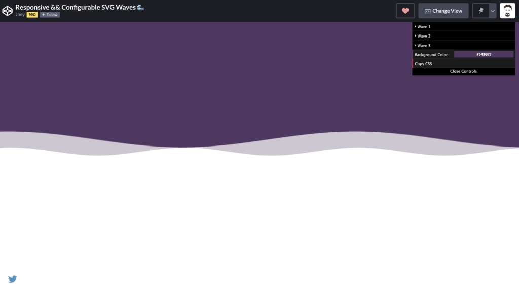 WAVES : Animated background CSS / JS – Clement MONDARY