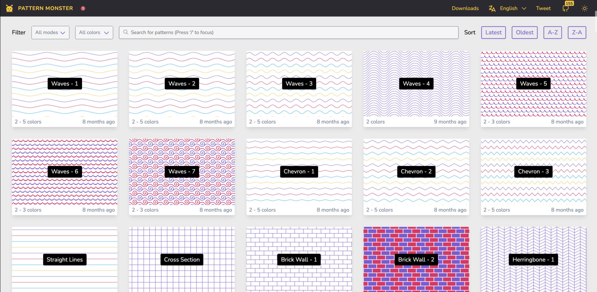 PATTERN MONSTER : generation de patterns SVG – Clement MONDARY