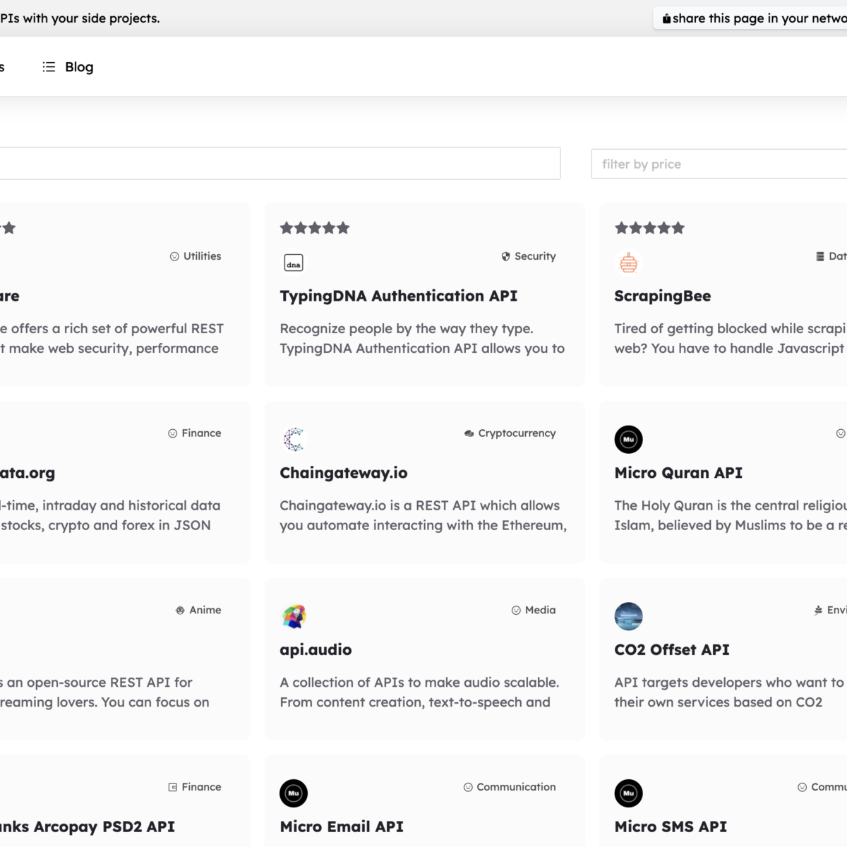 PUBLIC APIS : Curation d’APIs publiques – Clement MONDARY