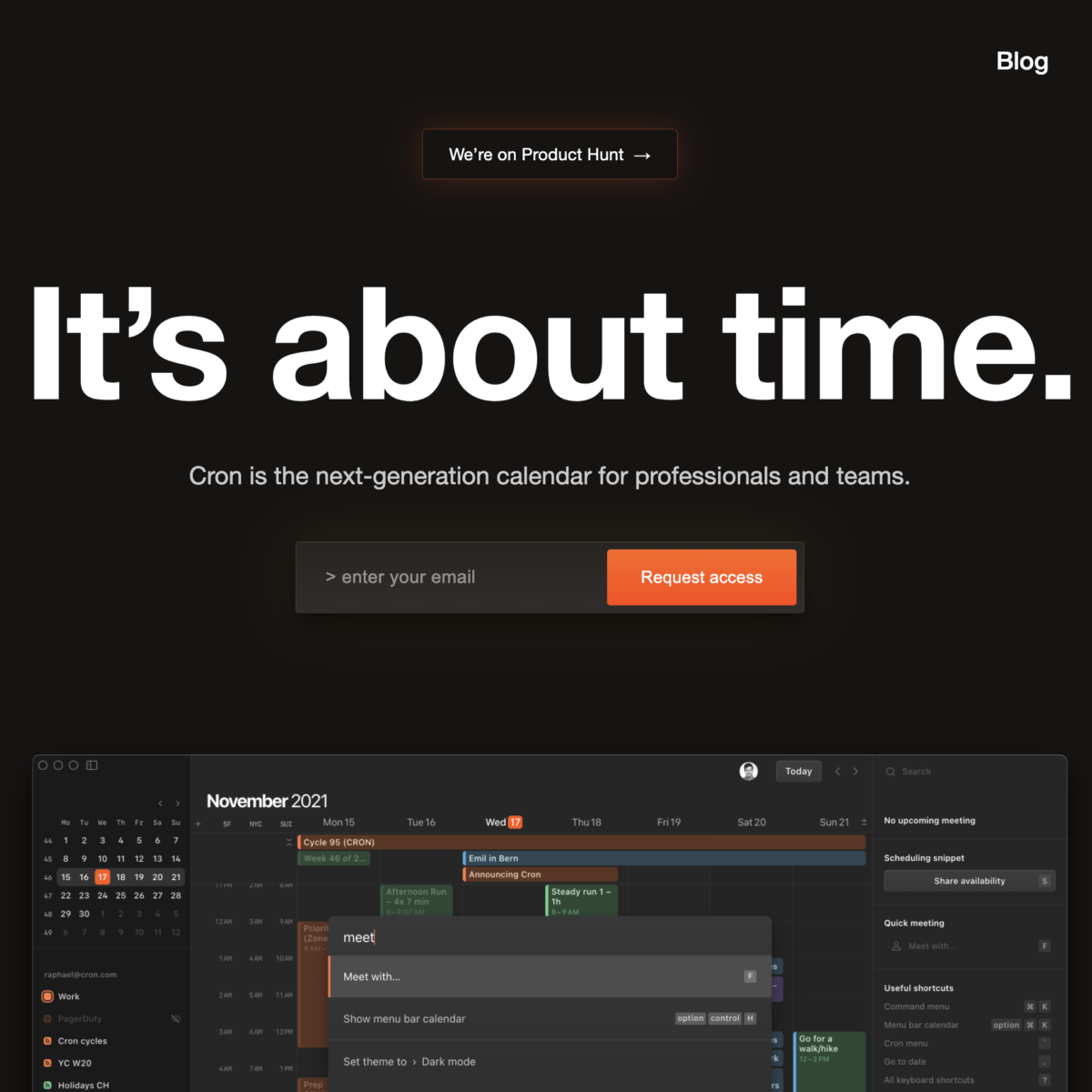 CRON : Calendrier Nouvelle generation – Clement MONDARY