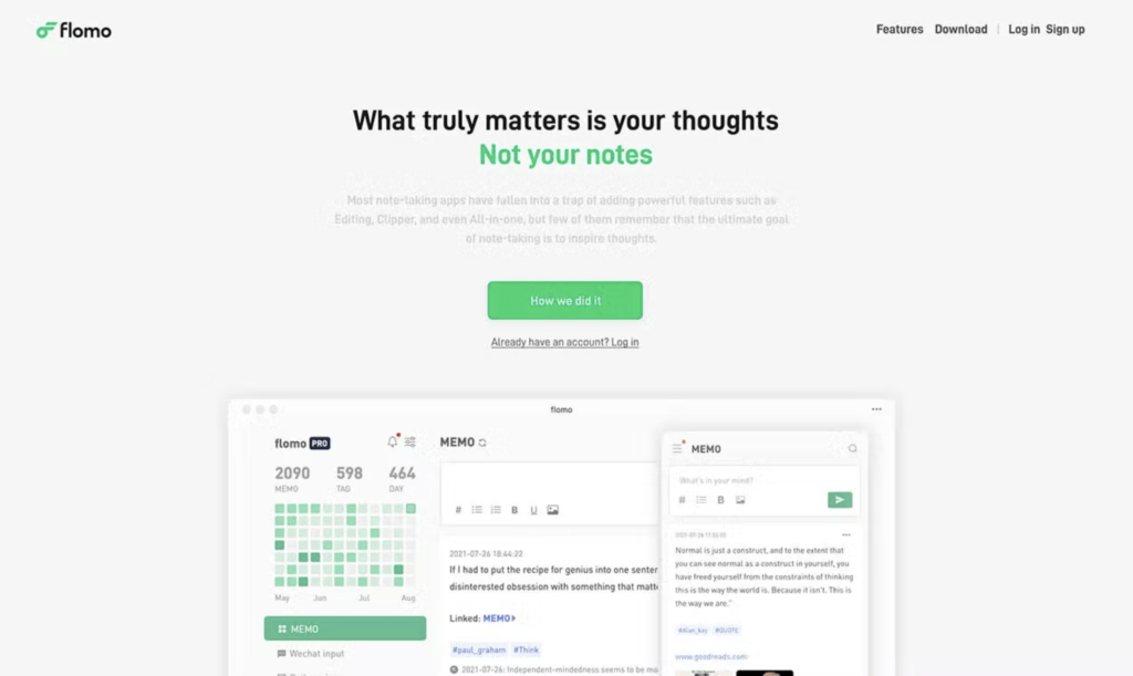 FLOMO : Outil de mémo – Clement MONDARY