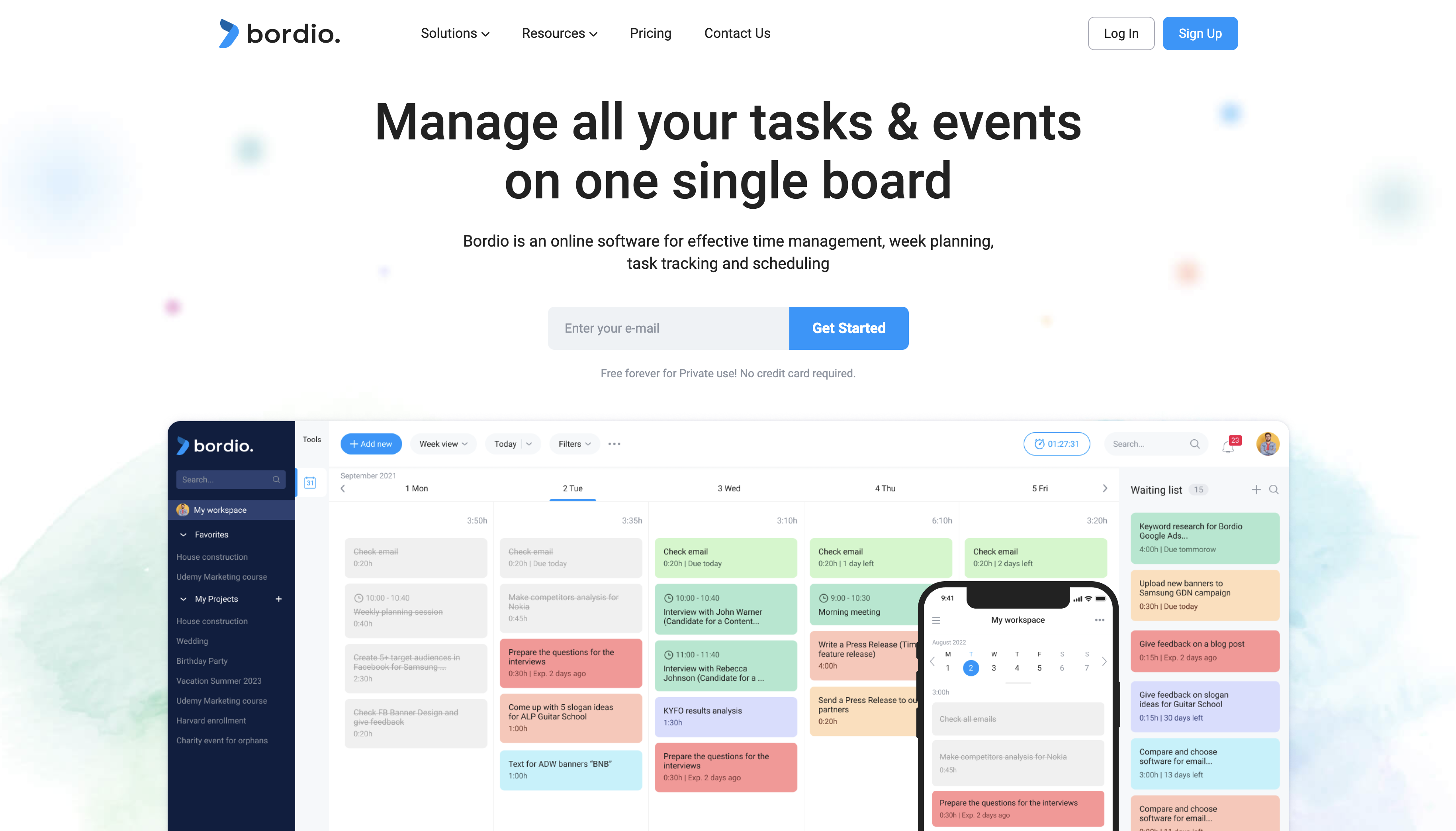 BORDIO : Gérez toutes vos tâches et tous vos événements sur un seul ...