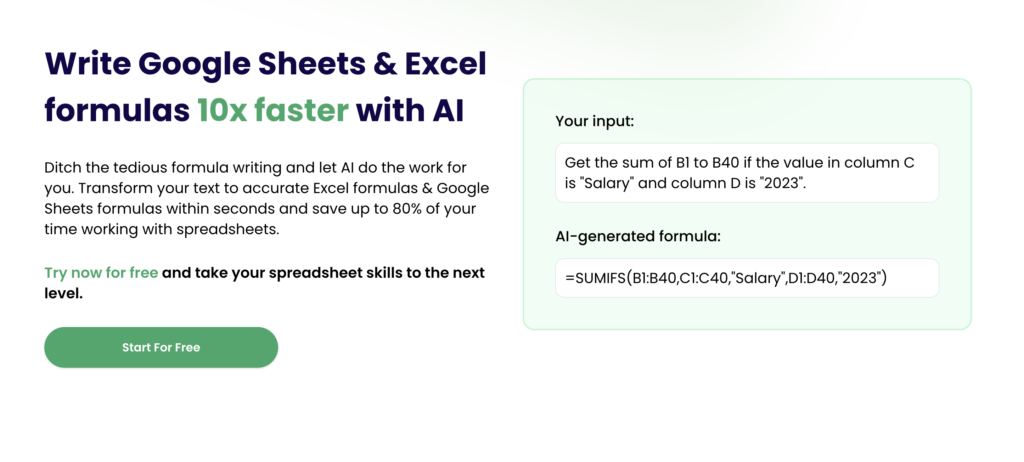 SHEET+ : Une IA pour vous aider dans vos formules Excel / GoogleSheet ...