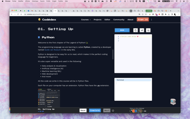 Codedex : La façon la plus amusante d’apprendre à coder – Clement MONDARY