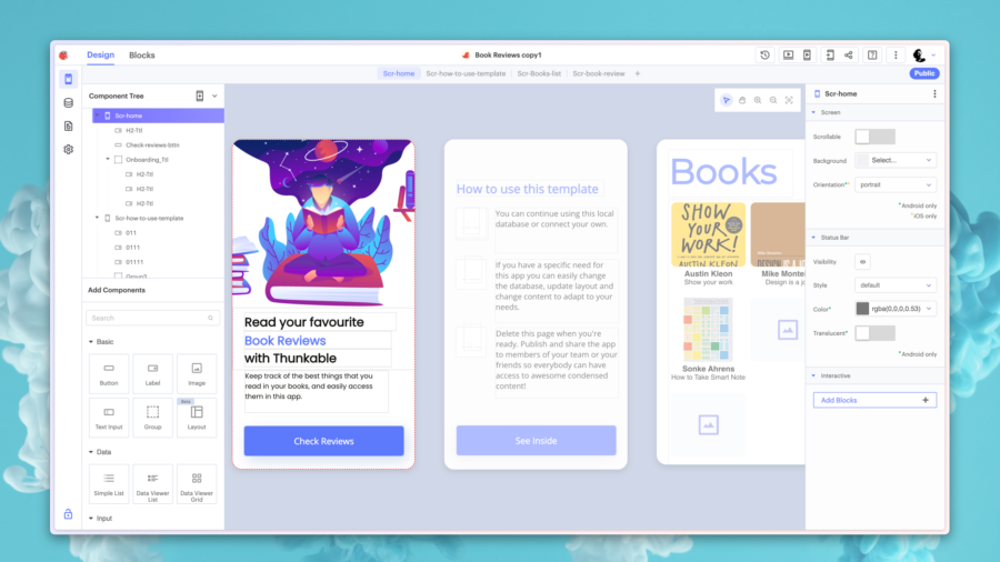 THUNKABLE : Le développement d'applications mobiles sans code en toute simplicité - Clement MONDARY