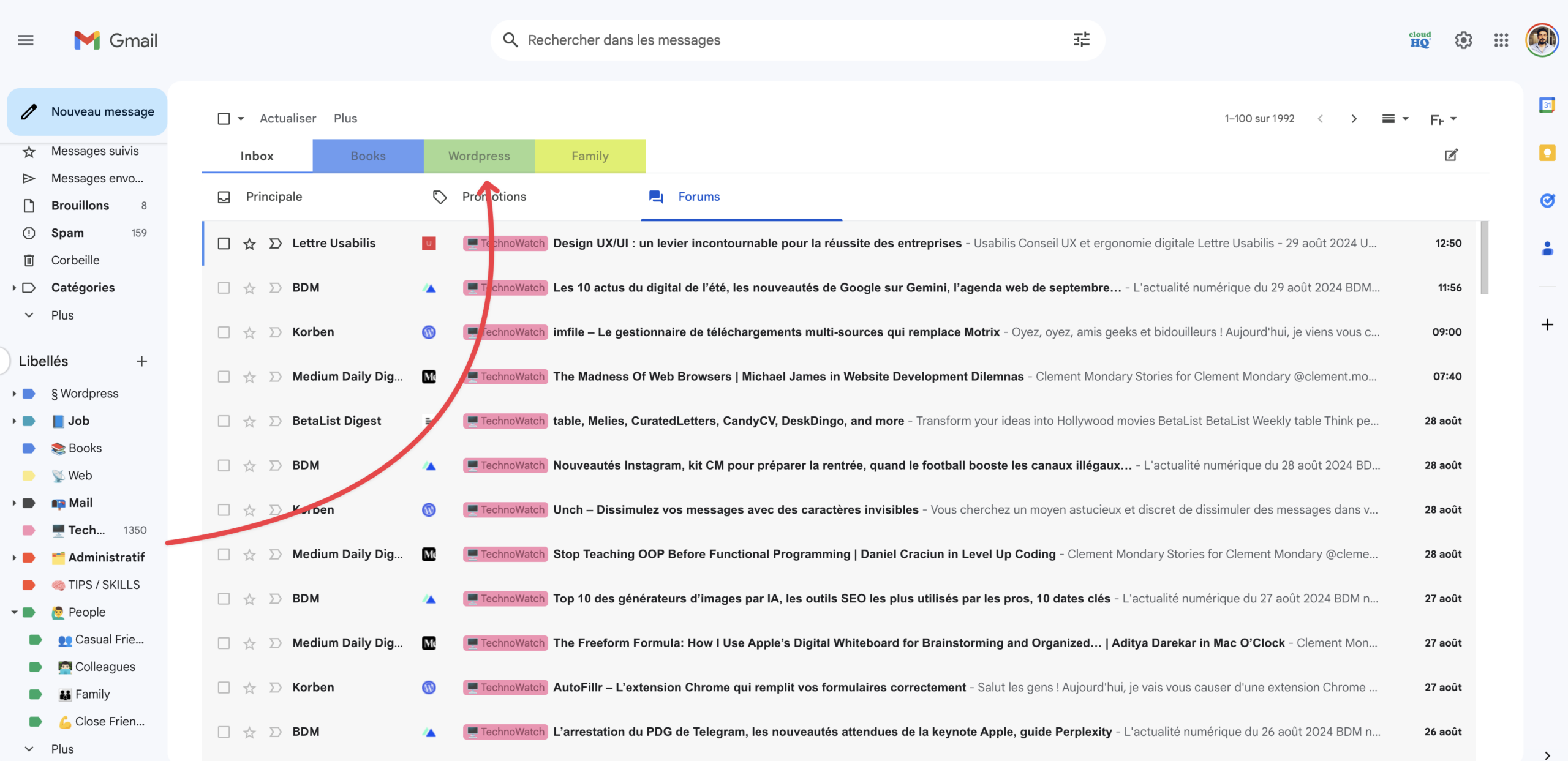 GMAIL TABS : Vos labels en onglets dans Gmail – Clement MONDARY
