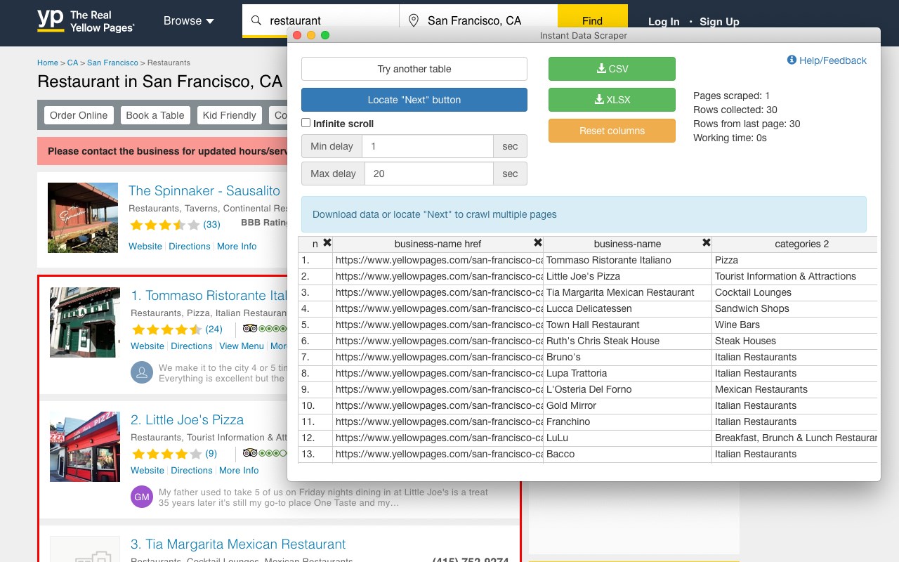 INSTANT DATA SCRAPER : Le scraping dans chrome, facilement – Clement MONDARY