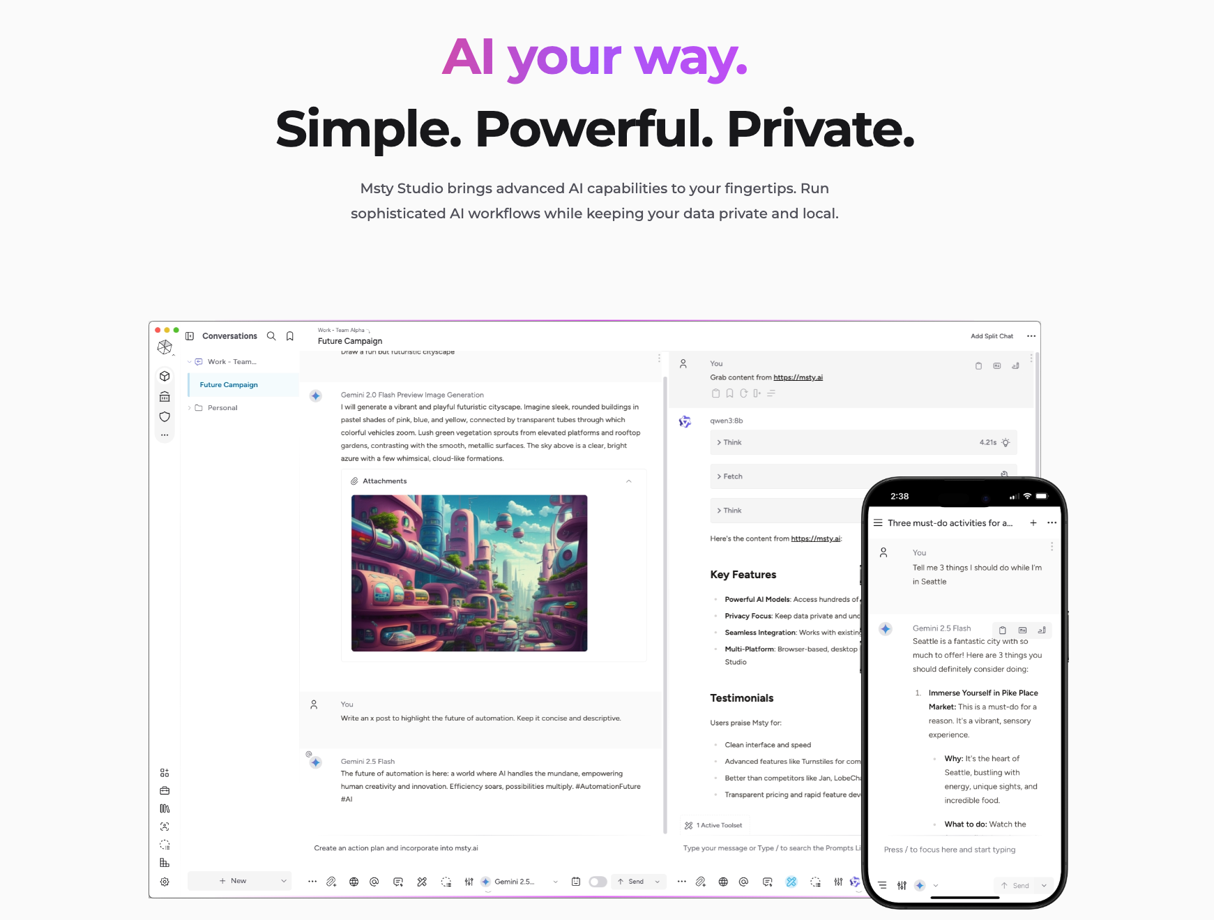 Msty.ai : L’IA puissante et privée sur votre bureau – Clement MONDARY